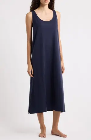 Eileen Fisher Scoop Neck Nightgown Ink