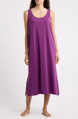 Eileen Fisher Scoop Neck Nightgown Jam