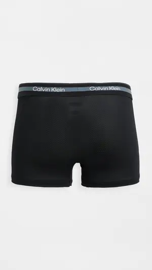 Calvin Klein Icon Movement Sport Trunks 3 Pack - Black
