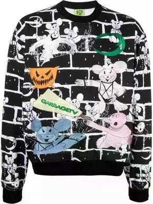 GARBAGE TV Long Sleeve Sweatshirt