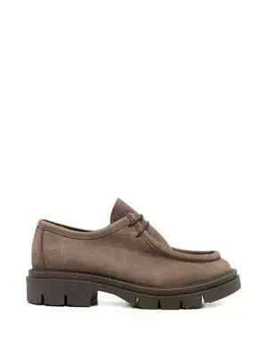 SERGIO MORETTI FIRENZE Lace-up Ridged-sole Loafers