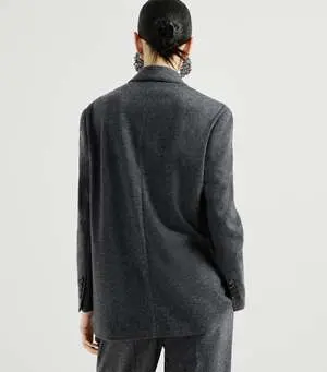 Brunello Cucinelli Cashmere Jersey Single-breasted Blazer