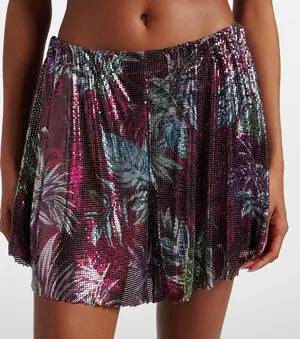 Rabanne Printed Chainmail Shorts