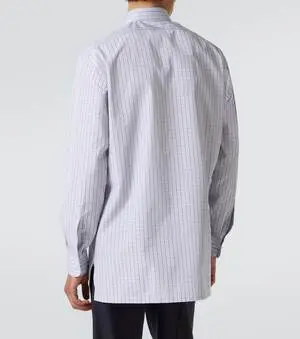 Charvet Checked Cotton Poplin Shirt - Blue