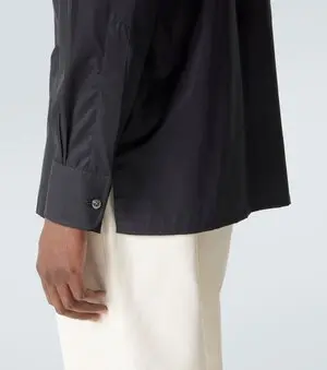 Charvet Cotton Poplin Shirt - Black