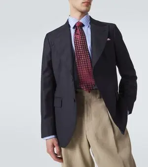Charvet Silk Jacquard Necktie - Burgundy
