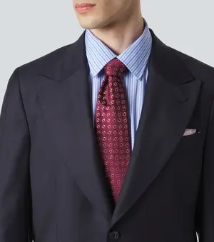 Charvet Silk Jacquard Necktie - Burgundy