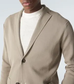 Thom Sweeney Cotton Crêpe Blazer