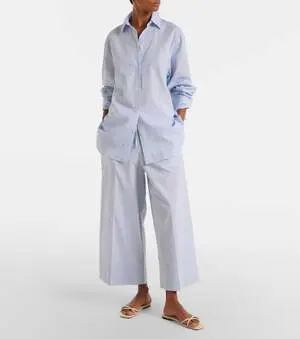 TOTEME Oversized Cotton And Linen Shirt
