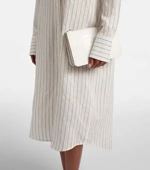 TOTEME Striped Shirt Dress - White