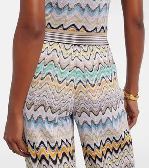 Missoni Wave High-rise Wide-leg Pants