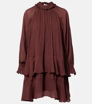 Poupette St Barth Dina Ruffled Minidress