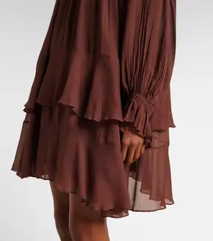 Poupette St Barth Dina Ruffled Minidress