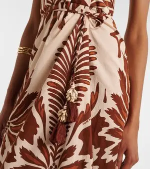 Poupette St Barth Collina Printed Midi Dress