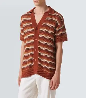Frescobol Carioca Pinto Crochet Cotton Shirt - Neutrals