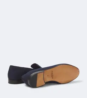 Ralph Lauren Purple Label Alonzo Embroidered Linen Loafers