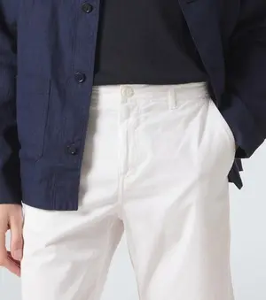 Vilebrequin Cotton-blend Satin Bermuda Shorts - White