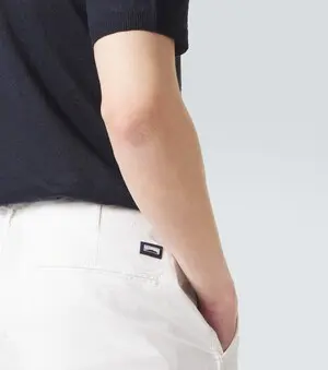 Vilebrequin Cotton-blend Satin Bermuda Shorts - White