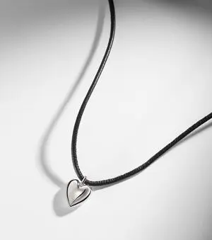 JENNIFER FISHER Puffy Heart Pendant Necklace - Silver