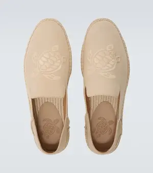 Vilebrequin Embroidered Canvas Espadrilles - Beige