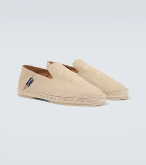 Vilebrequin Embroidered Canvas Espadrilles - Beige