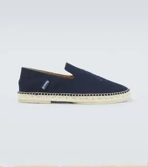 Vilebrequin Embroidered Canvas Espadrilles - Blue