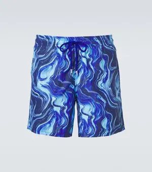 Vilebrequin Moorea Printed Swim Trunks - Blue