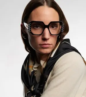 Valentino Garavani Vain Bold Vlogo Octagon Frame Glasses