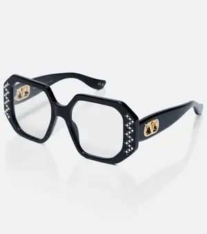 Valentino Garavani Vain Bold Vlogo Octagon Frame Glasses