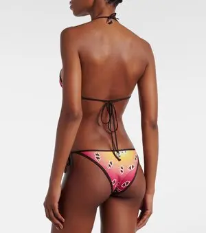 Attico Printed Two-piece Bikini