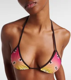 Attico Printed Two-piece Bikini