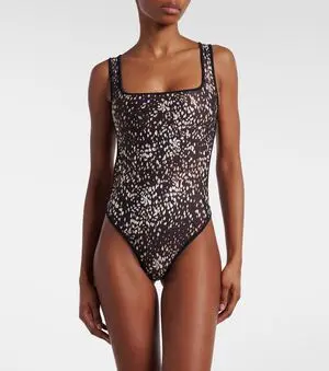 Attico Leopard-print Swimsuit