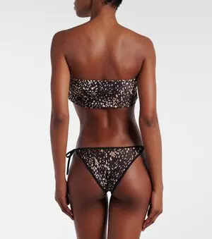 Attico Leopard-print Two-piece Bikini