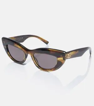 Gucci Double G Cat-eye Sunglasses - Brown