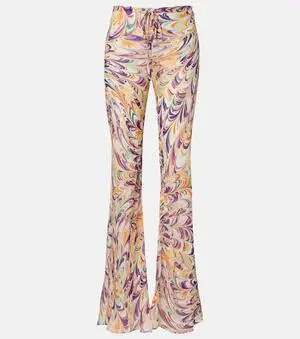 ALEXANDRA MIRO Scarlett Printed Flared Pants