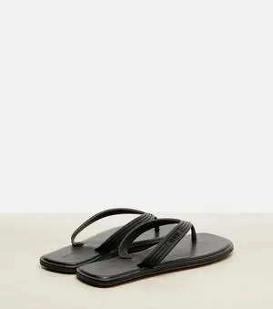 Bottega Veneta Sampieri Thong Sandals - Black