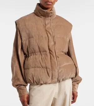 Brunello Cucinelli Monili Corduroy Down Vest