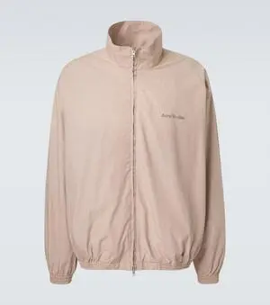 Acne Studios Logo Cotton Poplin Blouson Jacket - Beige