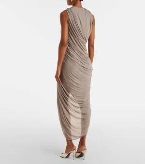 Christopher Esber Ripple Embellished Draped Jersey Gown