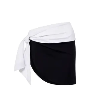 Balmain Asymmetric Beach Cover-up - Black