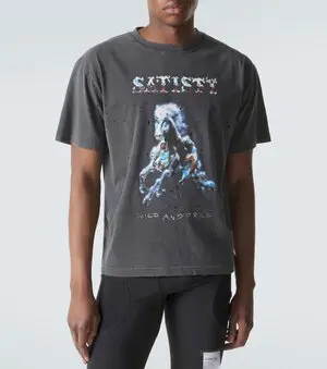 Satisfy Mothtech™ Printed Cotton Jersey T-shirt - Grey