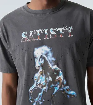 Satisfy Mothtech™ Printed Cotton Jersey T-shirt - Grey