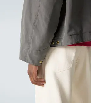 A.PRESSE Vintage Cotton And Silk Twill Jacket
