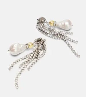 Dries Van Noten Embellished Drop Earrings