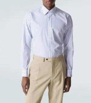 Charvet Striped Cotton Poplin Shirt