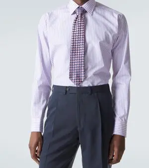 Charvet Striped Cotton Poplin Shirt