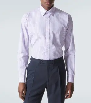 Charvet Striped Cotton Poplin Shirt