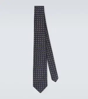 Charvet Silk Jacquard Tie - Blue