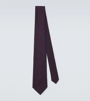 Charvet Silk Jacquard Tie - Blue