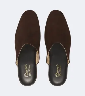 Charvet Suede Slippers - Brown